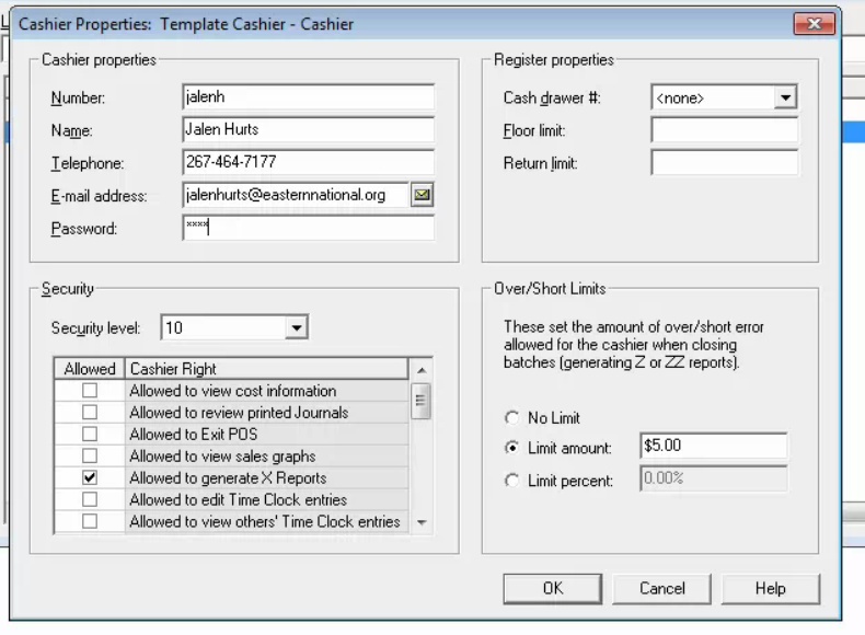 How To Manage Cashier Accounts Eastern National It Help Center